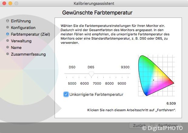 Kalibrierung des Monitors für brillante Farben