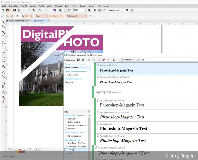 Im Test: Neue Grafiksoftware Coreldraw X8
