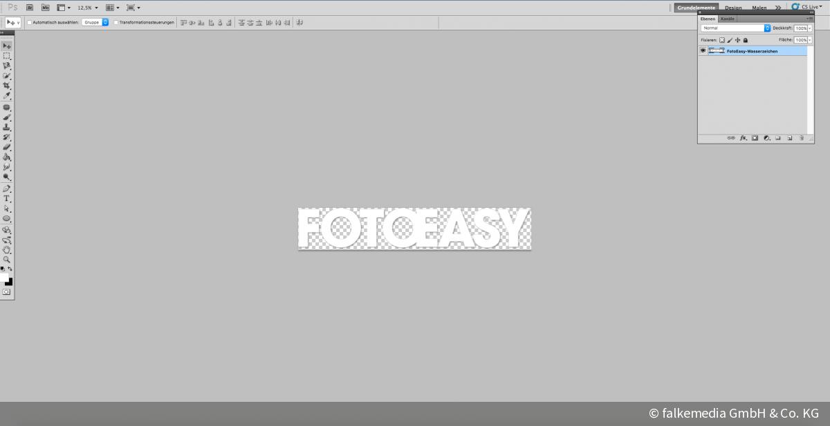 Photoshop: So fügen Sie ein Wasserzeichen ein