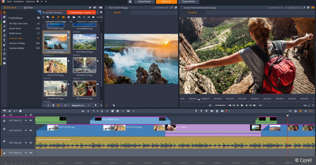 Corel stellt neue Version von Pinnacle Studio vor