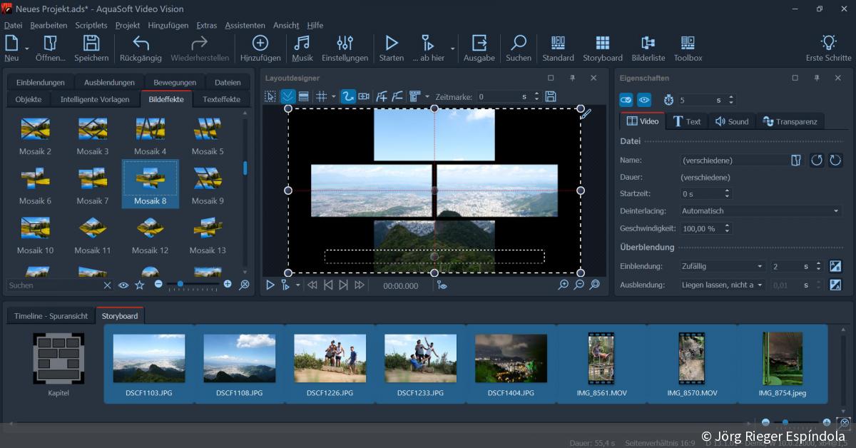 AquaSoft Video Vision 13 Test: Fotos optimal präsentieren
