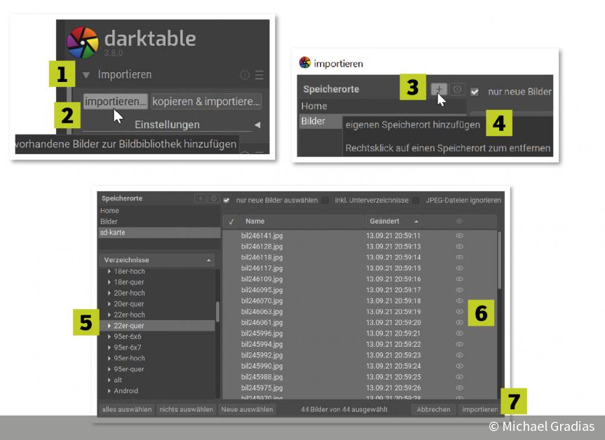 Darktable: die komplette Programmoberfläche erklärt