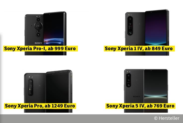Die besten Sony Smartphones 2023 im Vergleich