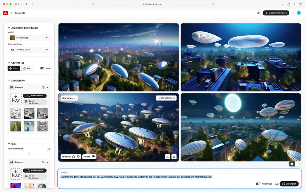8 KI-Bildgeneratoren im Test: ein Prompt, viele Ergebnisse